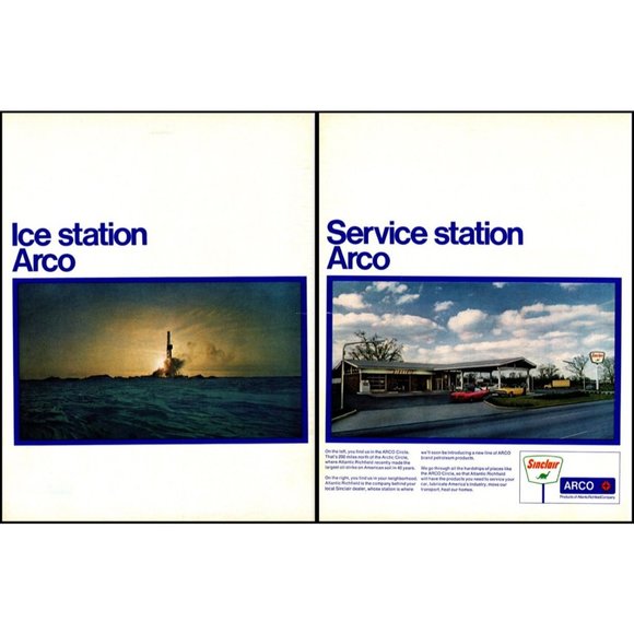 Arco | Art | 97 Arco Ice Service Station Vintage Print Ad Arctic Circle ...